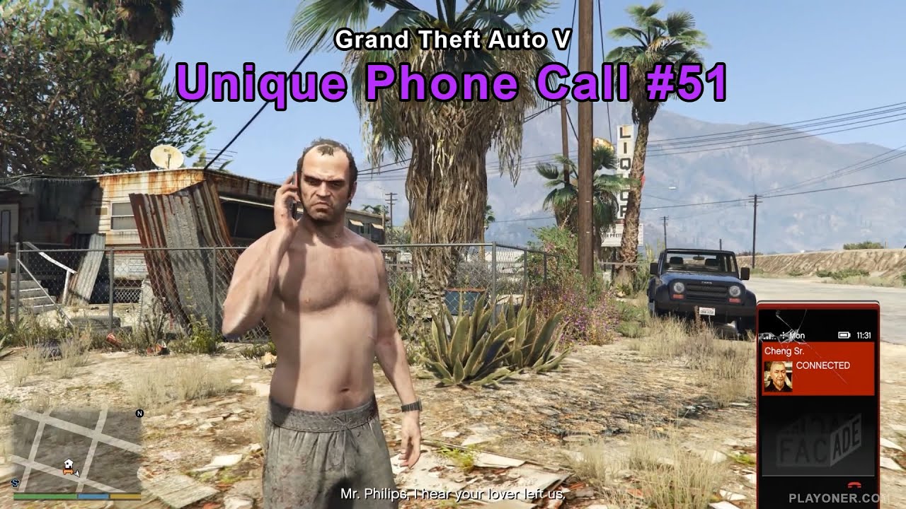 Trevor calls Wei Cheng after Fresh Meat - Unique Phone Call #51 - GTA 5 - YouTube