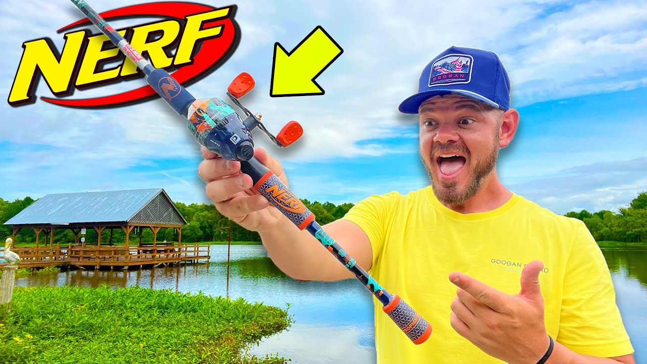 1v1 NERF Caster Blaster FISHING Combo CHALLENGE! (SURPRISING!) - YouTube