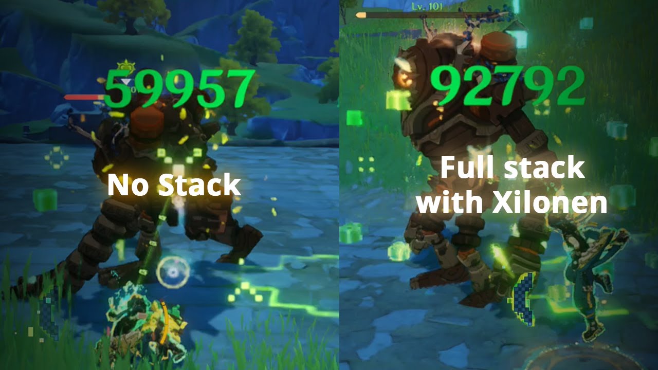 Xilonen can't buff dendro units, but she can help Kinich gain 2 stacks ...