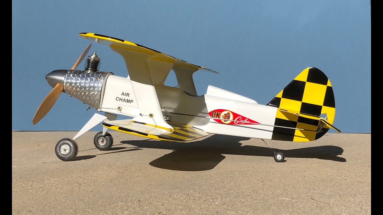 Scientific Air Champ Control Line Biplane - YouTube