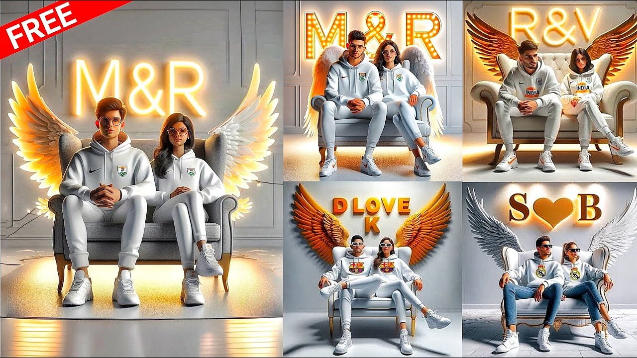 Viral 3D Ai Couple Chair Name Image Kaise Banaye | How To Create 3D Ai ...