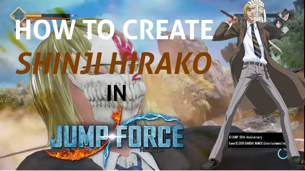 How to Create Shinji Hirako from Bleach in JUMP FORCE! - YouTube