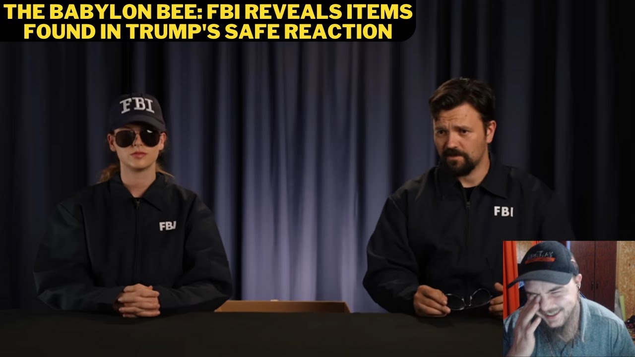 The Babylon Bee: FBI Reveals Items Found In Trump's Safe Reaction - YouTube