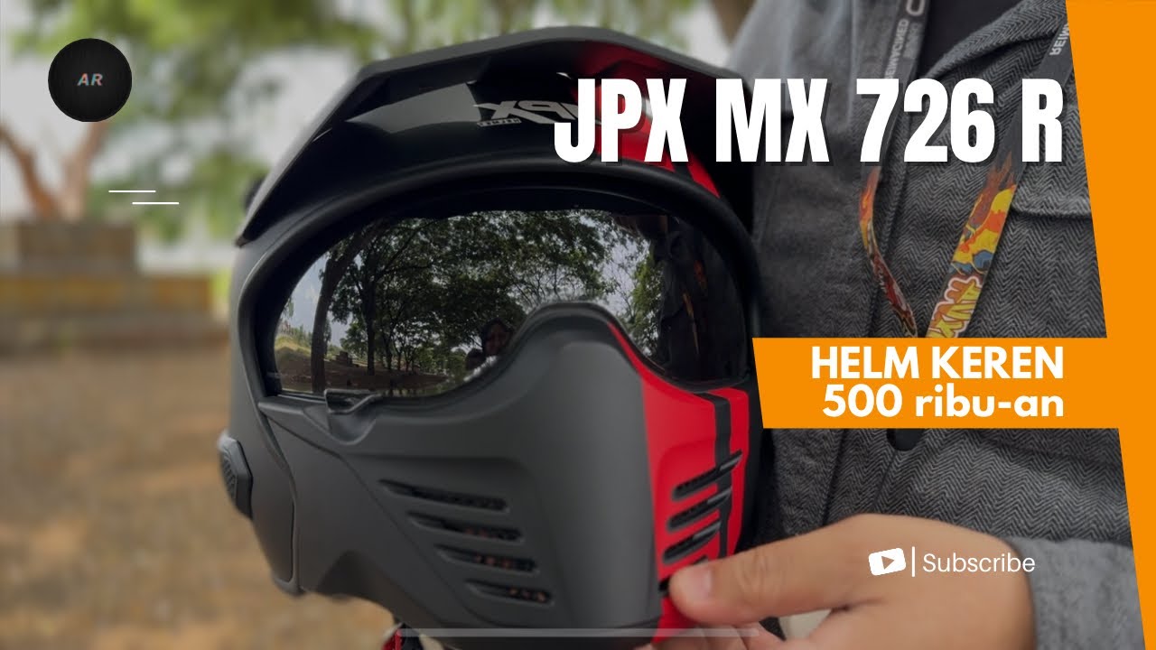 500 RIBUAN!! 🔥 TAMPILAN KEREN,BISA FULL FACE & HALF FACE. IMPRESSI DAN FITUR HELM JPX MX 726 R ...