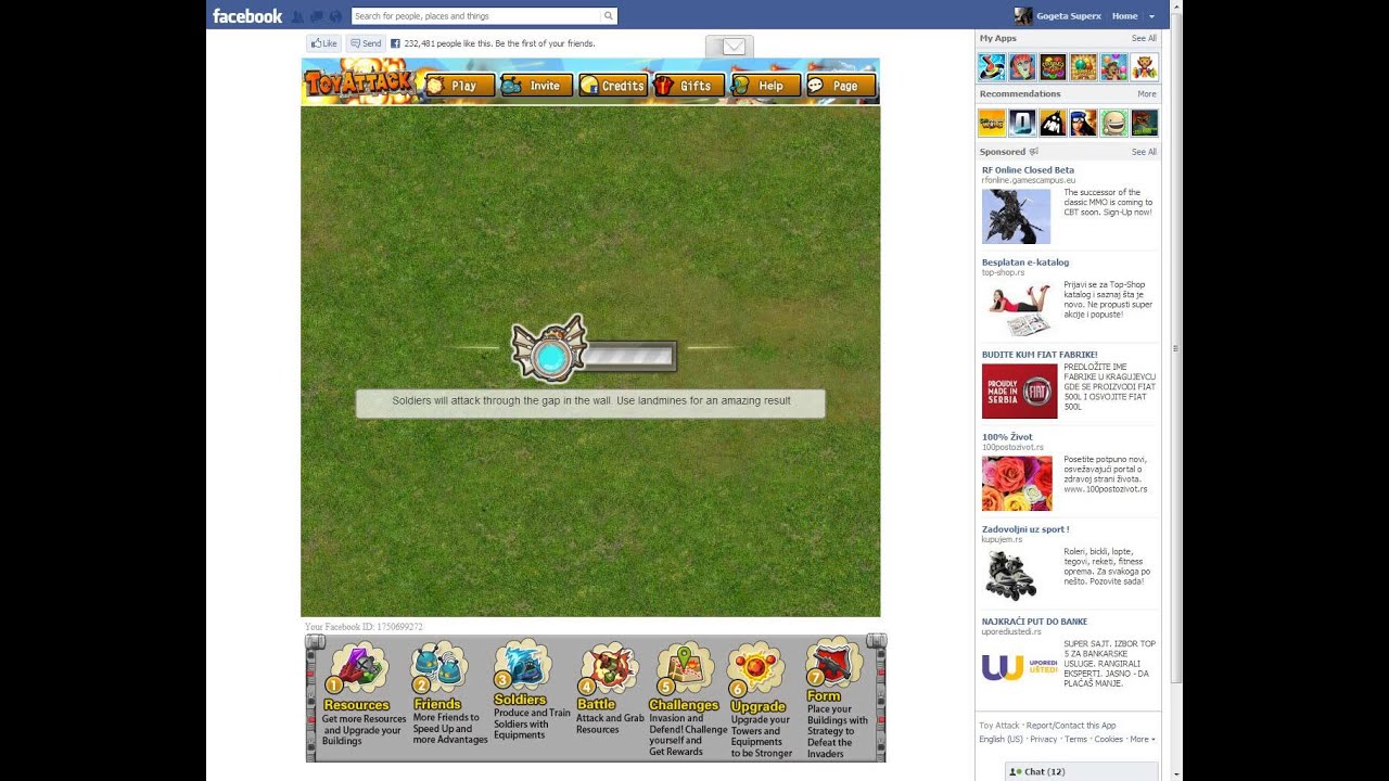 toy attack facebook gameplay - GogetaSuperx - YouTube
