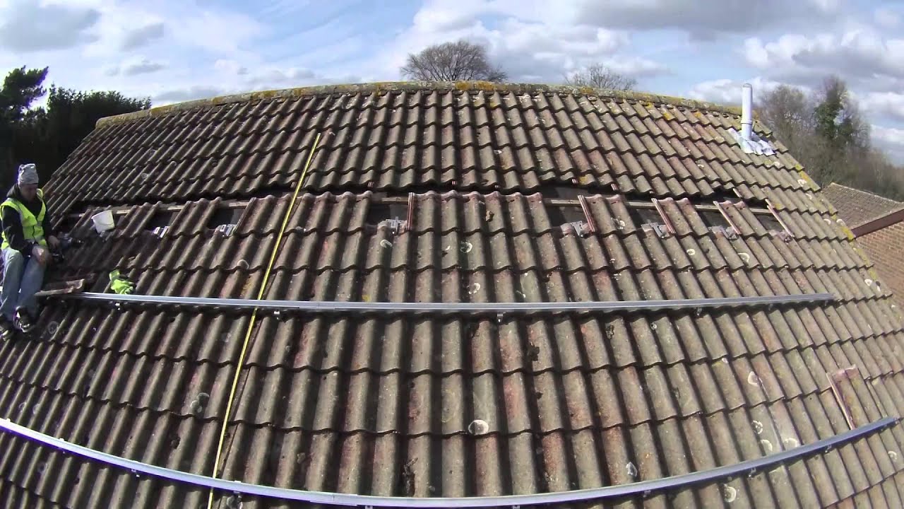 SolarPanel Installation on Pantile Roof - YouTube
