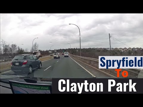 Spryfield strip mall to Clayton Park (Feb2024) - YouTube