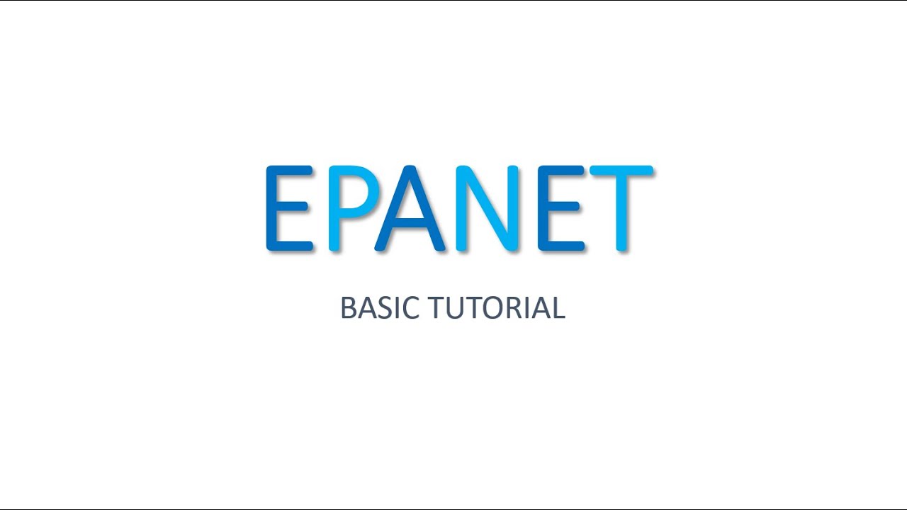 สอนการใช้งานโปรเเกรม EPANET - YouTube