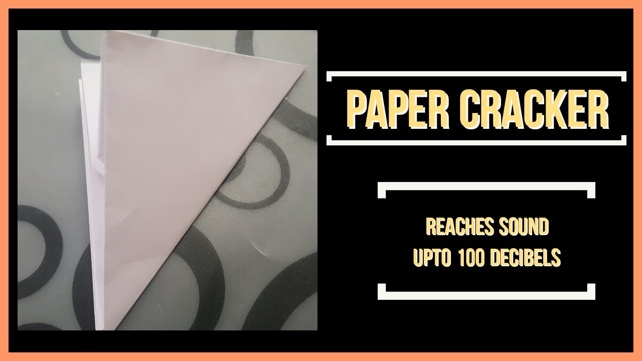 How to make a super loud paper cracker l super enjoyment - YouTube