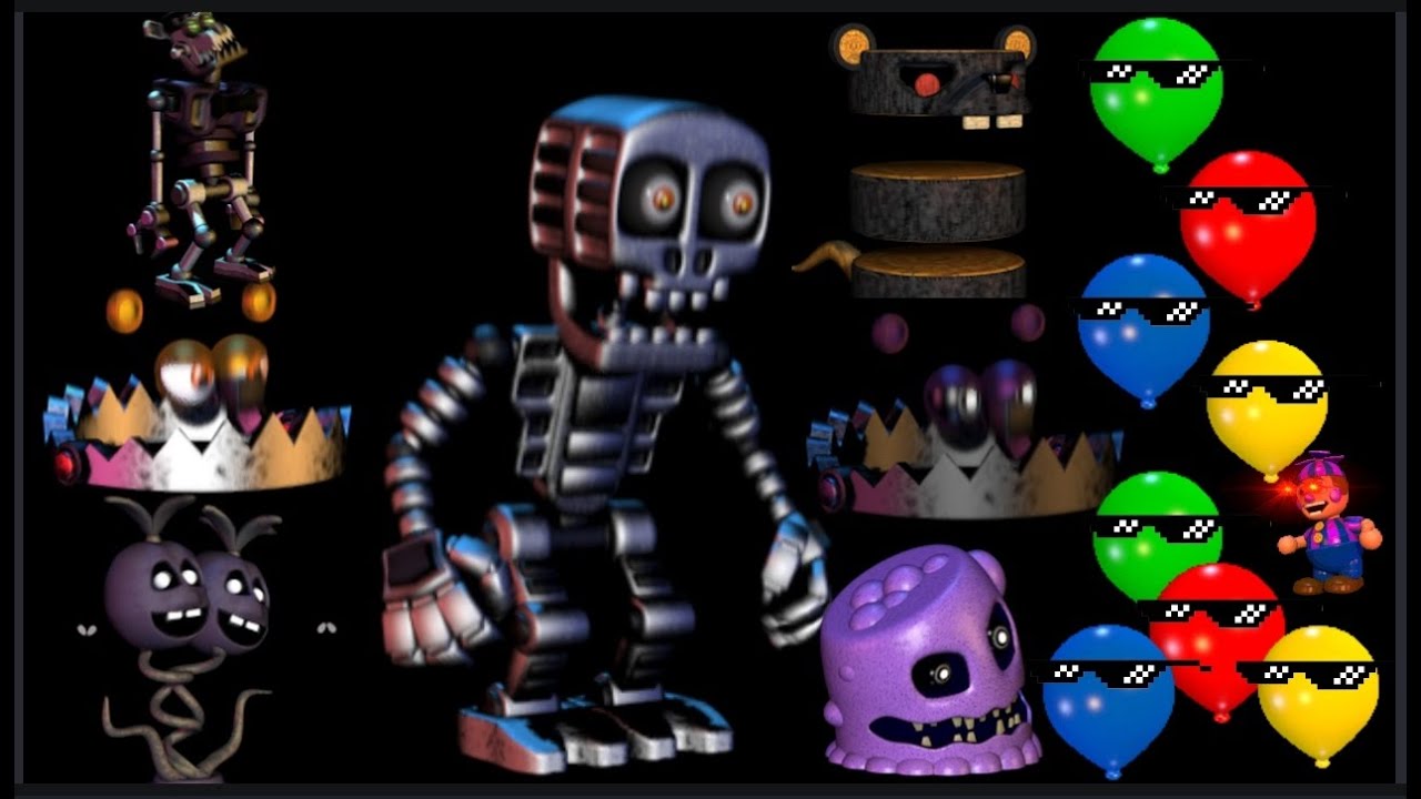 ФНАФ ВОРЛД FIXED PARTY HARD MODE №3. КУЧА ВРАГОВ И ПЕРВАЯ СМЕРТЬ! - YouTube