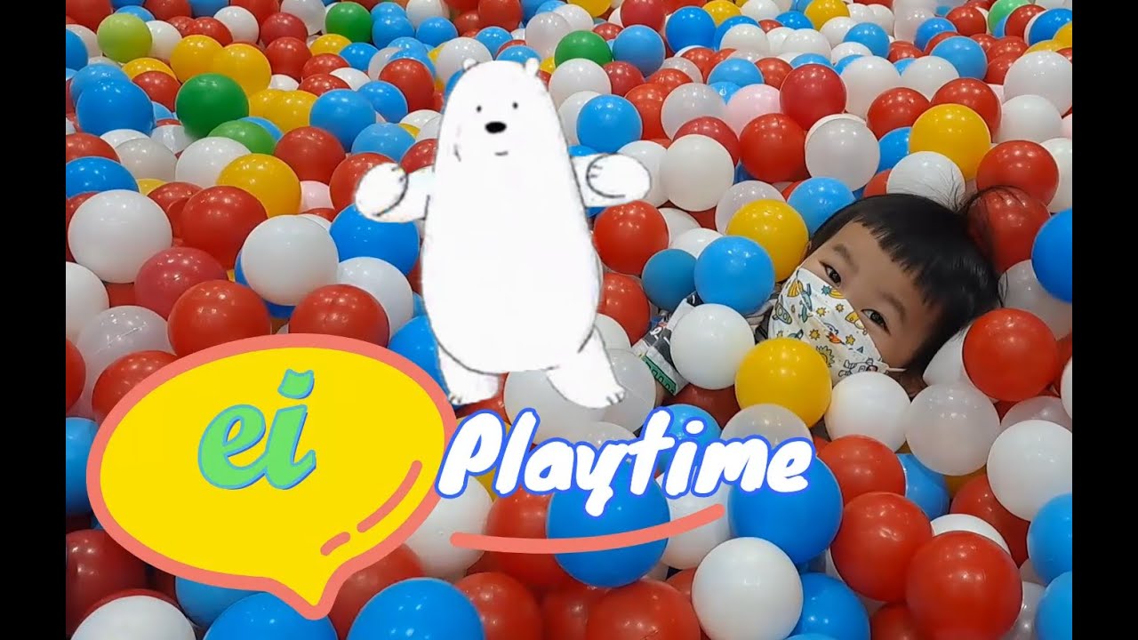 Bermain di Playground Fun World Qbig BSD (Kolam bola, kereta putar ...