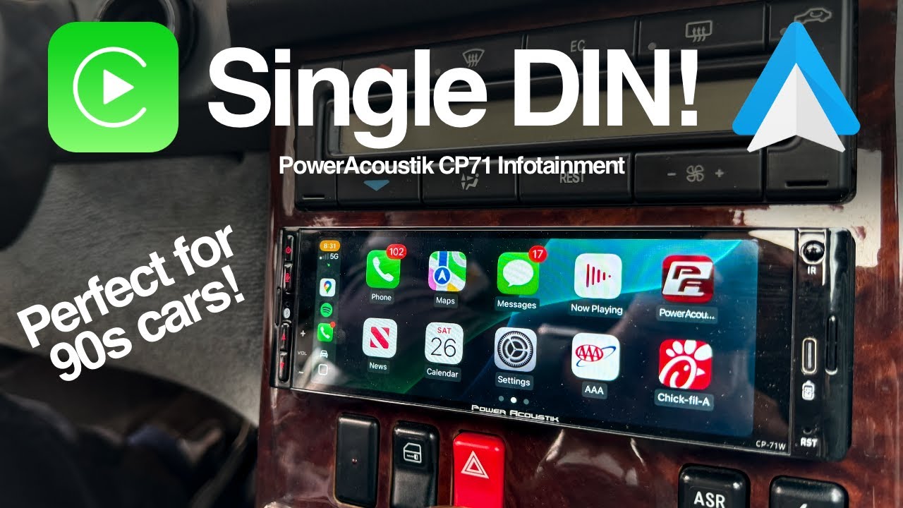 Single DIN CarPlay/Android Auto! - R129 SL500 and MORE! - Power ...