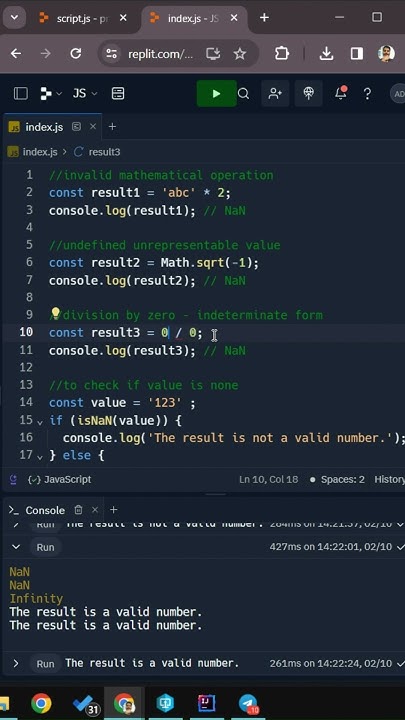 Nan In Javascript Javascript Javascript Reactjs Javascriptdev Youtube 