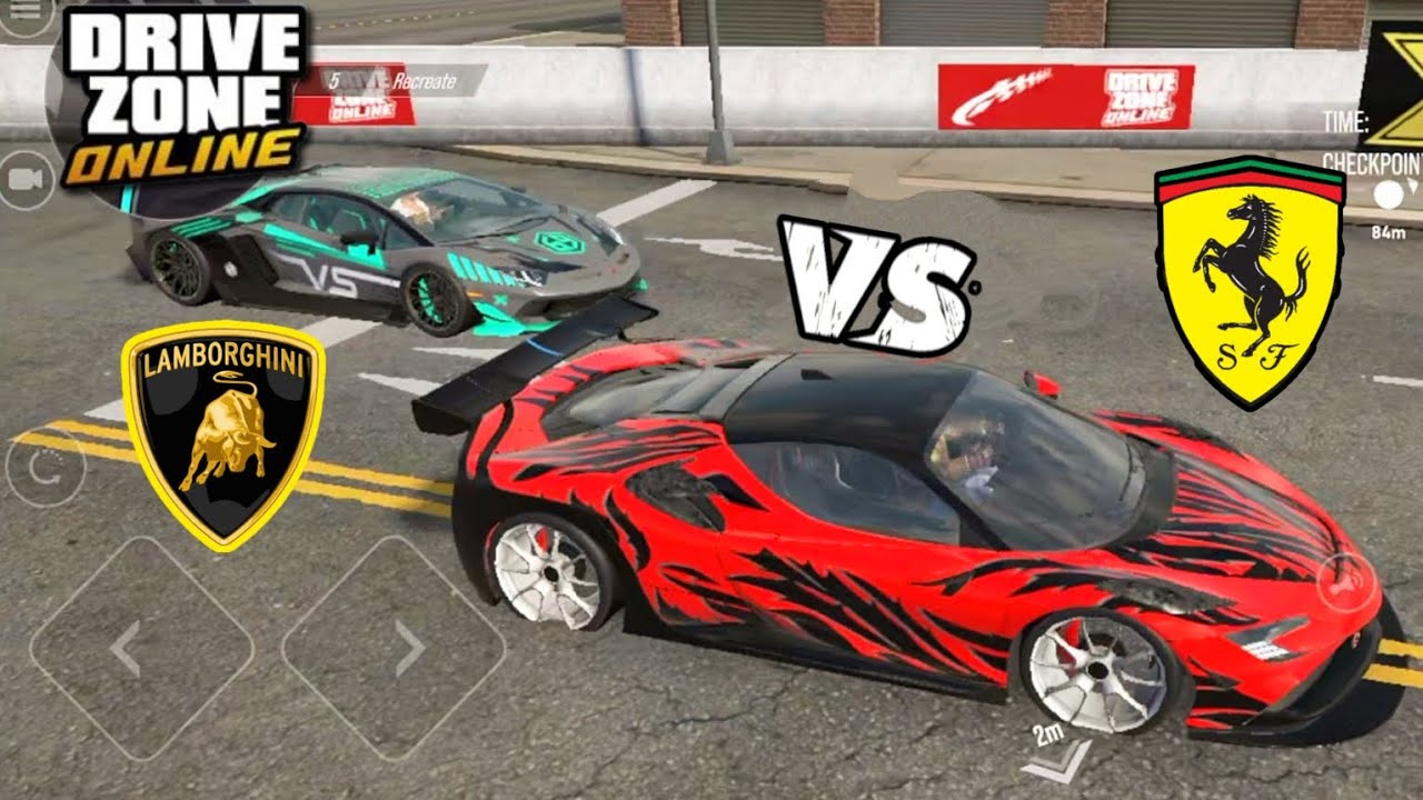 LAMBO VS FERRARI || WHO WILL WIN DRIVE ZONE ONLINE|| - YouTube