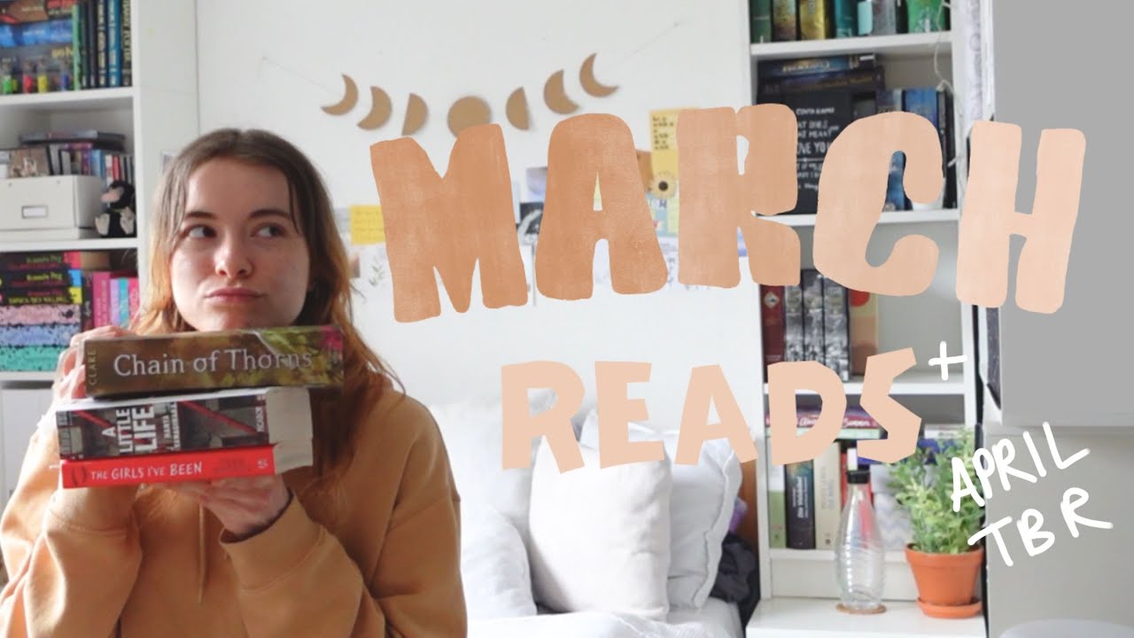 all the books I read in march (and april tbr) - YouTube