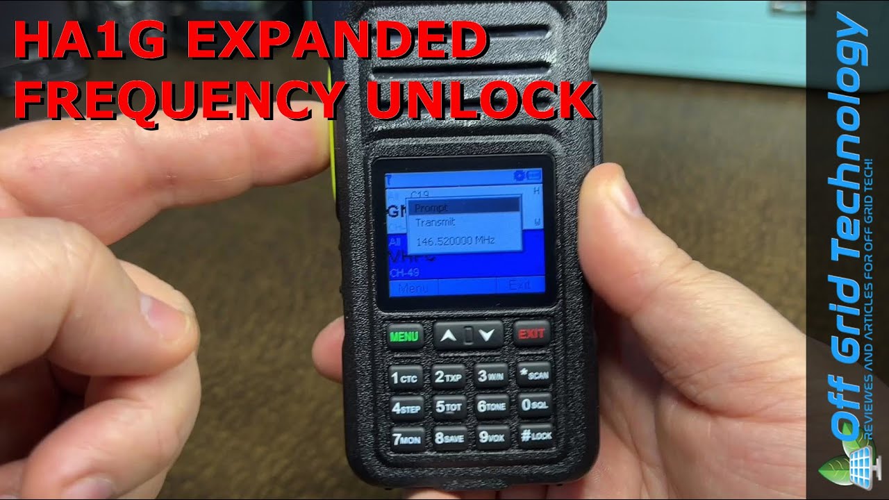 Retevis HA1G Expanded Frequency Unlock | Offgrid Technology - YouTube