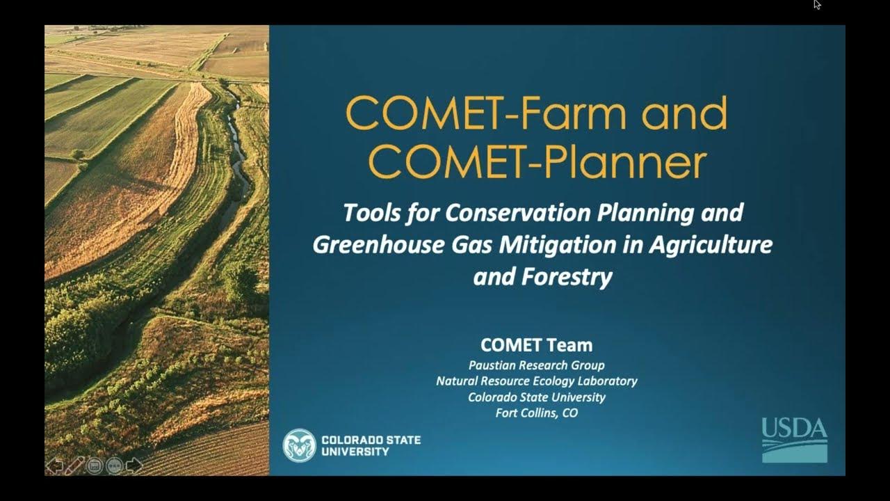 COMET Farm Introduction and Cropland Demo - YouTube