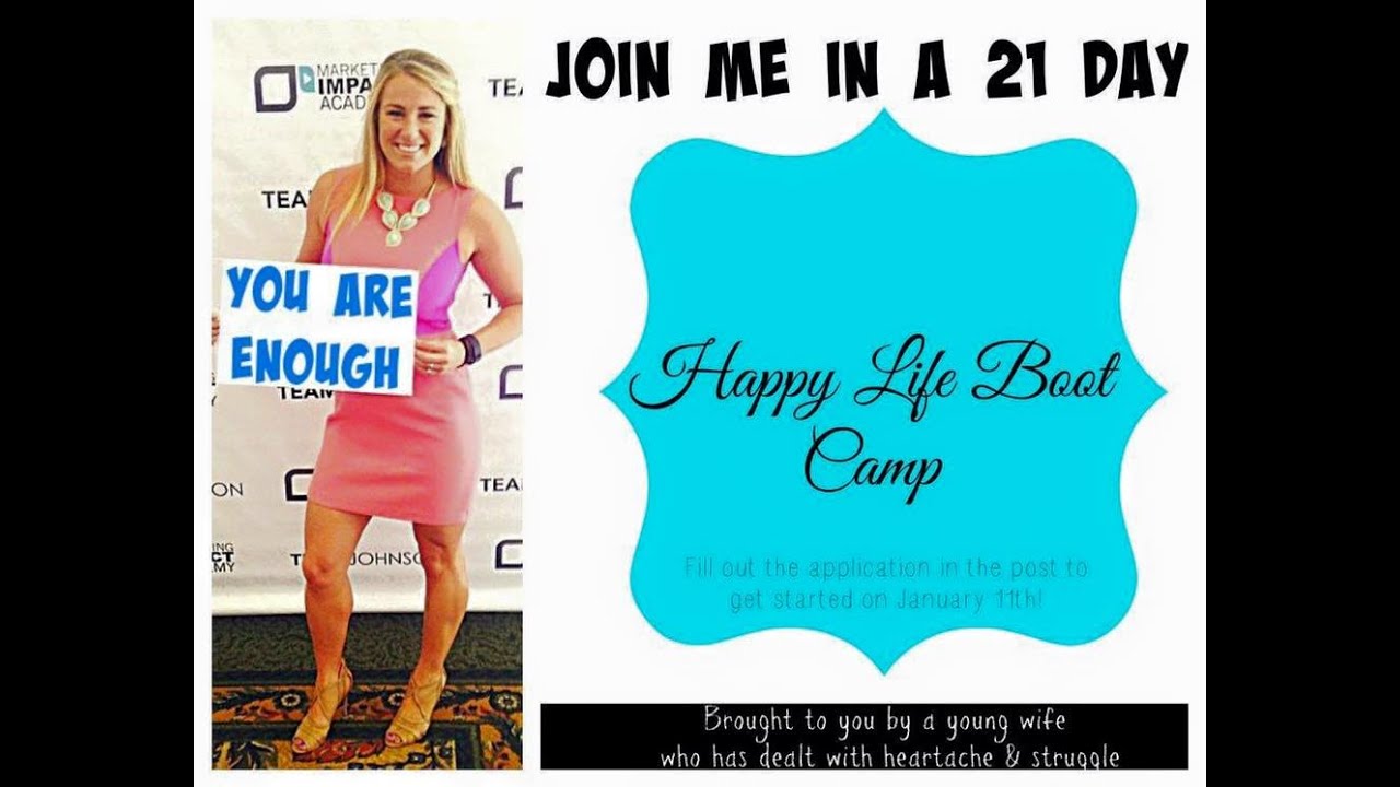Welcome video: 21 days to a happy life boot camp! - YouTube