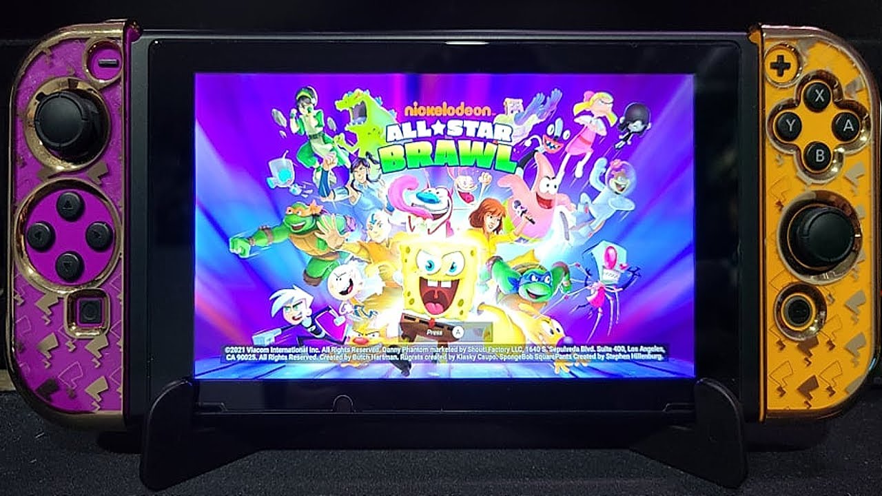 Nickelodeon All Star Brawl (Nintendo Switch) Handheld Gameplay - YouTube