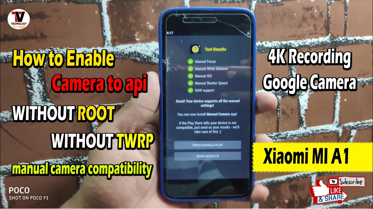 Google Camera on Mi A1 Android Pie | Enable Camera to Api without ROOT without TWRP with Nov ...