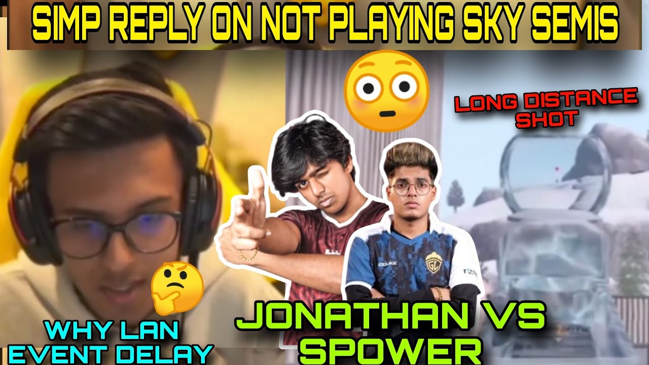 Jonathan vs Spower 1v1 🔥 Simp on Godlike not playing sky semies 😱 - YouTube
