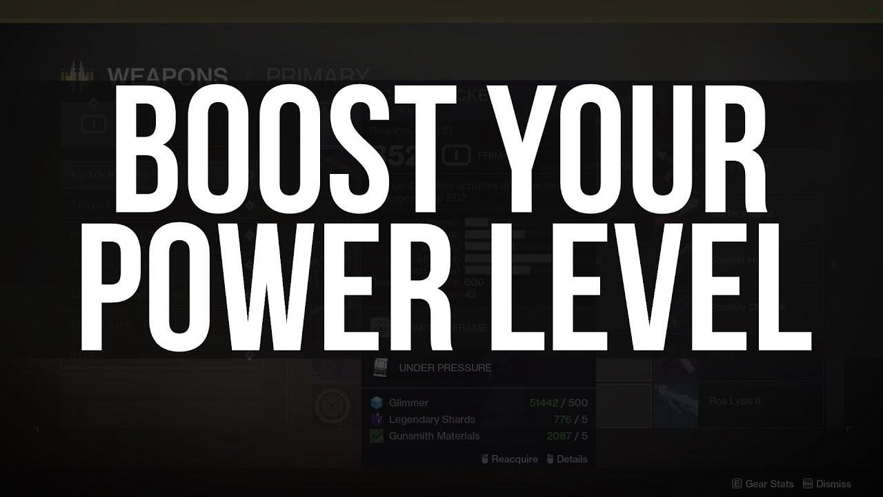Destiny 2 Forsaken: Collections Tab Leveling Trick (Replace Low Power ...