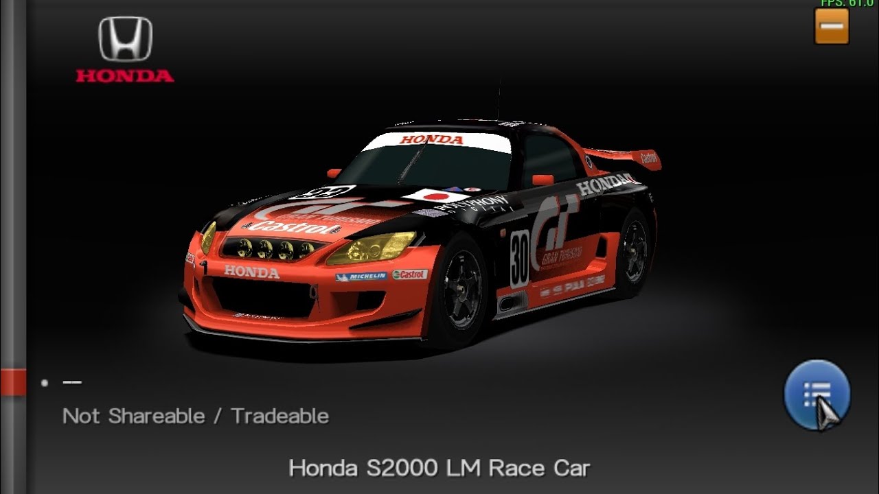 Gran Turismo PSP - Honda S2000 LM Race Car - YouTube