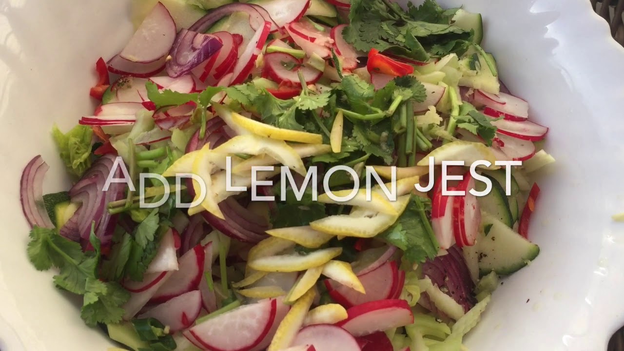 Wild Zucchini Salad Keto meal 0 carb weight loss immune booster salad ...