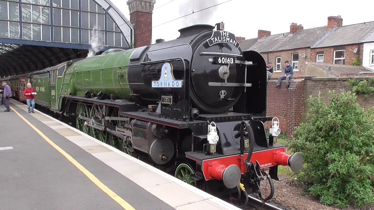 LNER A1 60163 'Tornado' at Darlington Railway Station with 'The ...