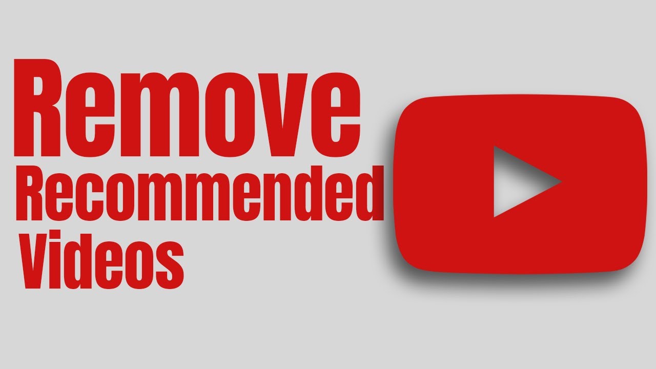 How to remove YouTube recommended videos - YouTube