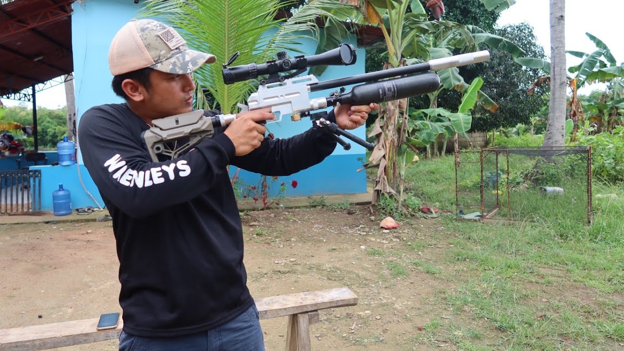 Bagong Libangan 74K PCP Air Rifle pang wild duck hunting - YouTube