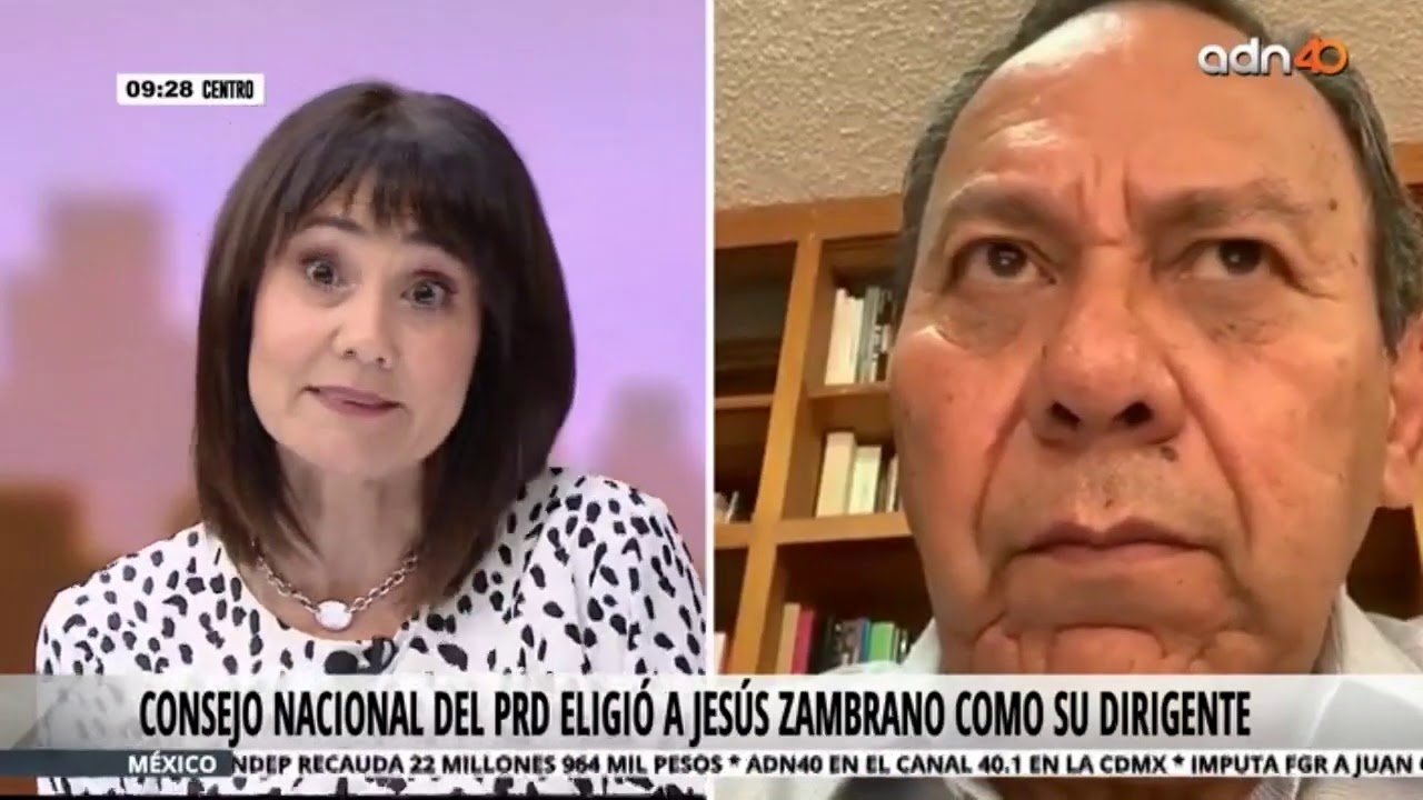 Jesús Zambrano, nuevo presidente del PRD - YouTube