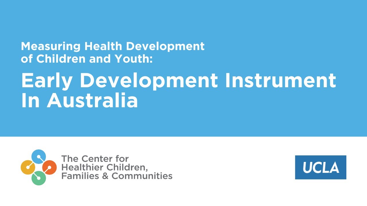 Early Development Instrument in Australia | Sharon Goldfeld, FRACP ...