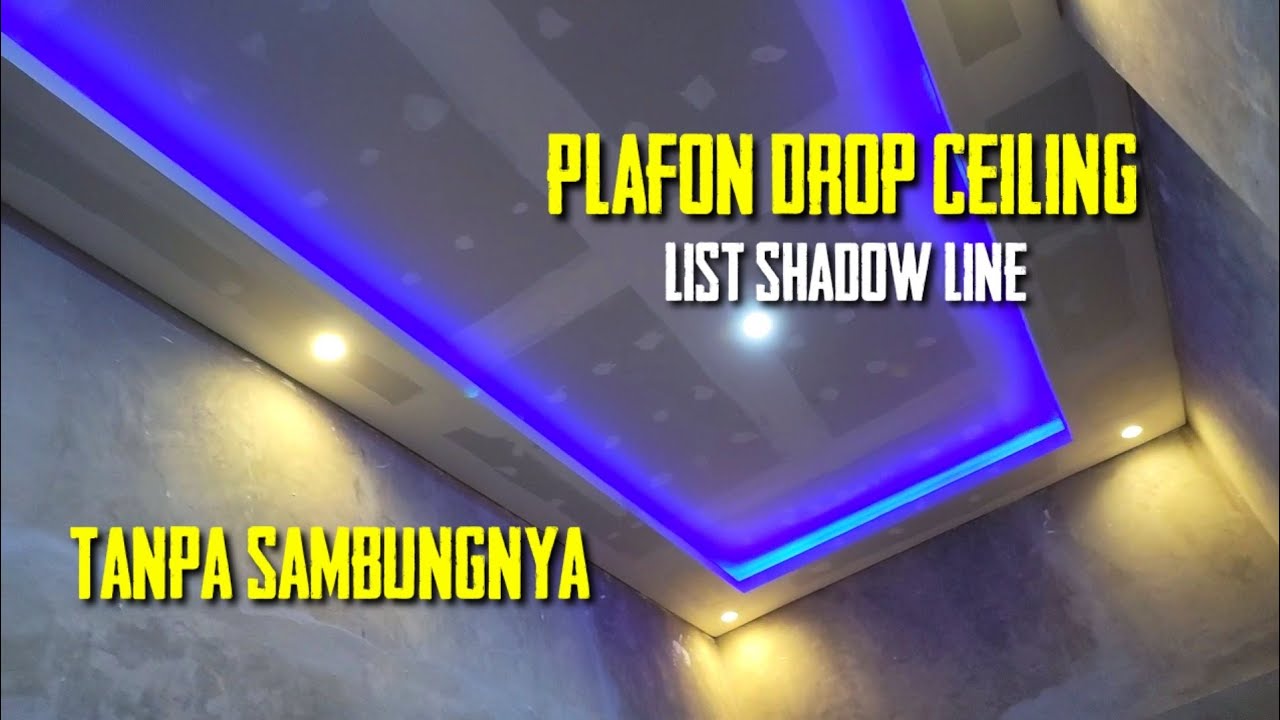 Cara Membuat Plafon Drop Ceiling Minimalis, Tanpa Sambungan - YouTube