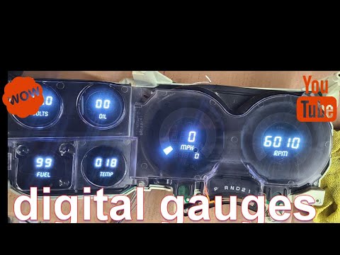 how to install Intellitronix digital gauges in 73-87 chevy . - YouTube
