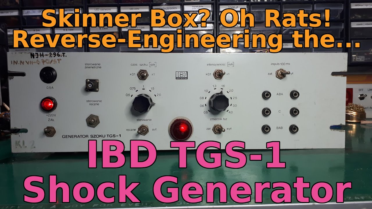Questionable Ethics: Reverse-Engineering a Skinner Box Shock Generator ...