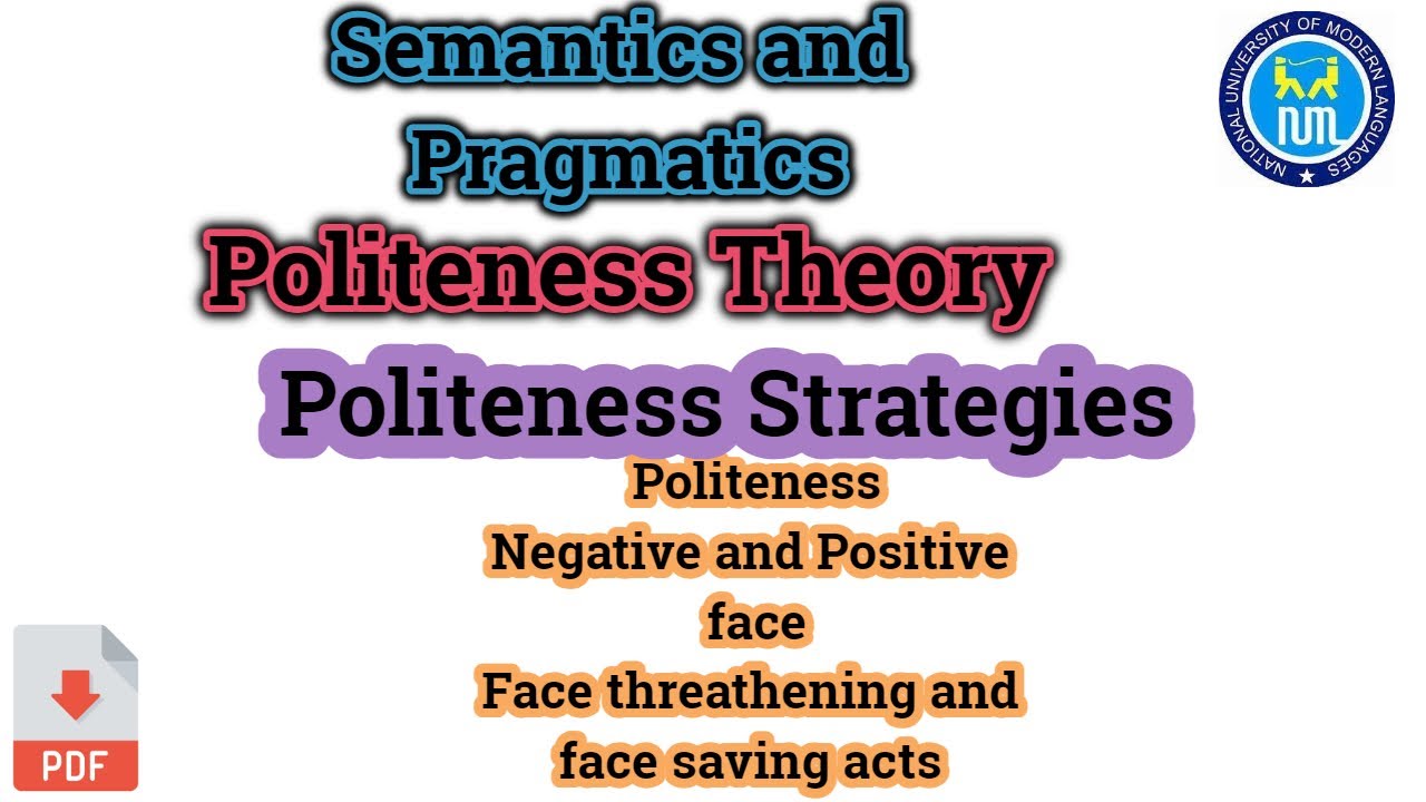 Politeness Theory - YouTube