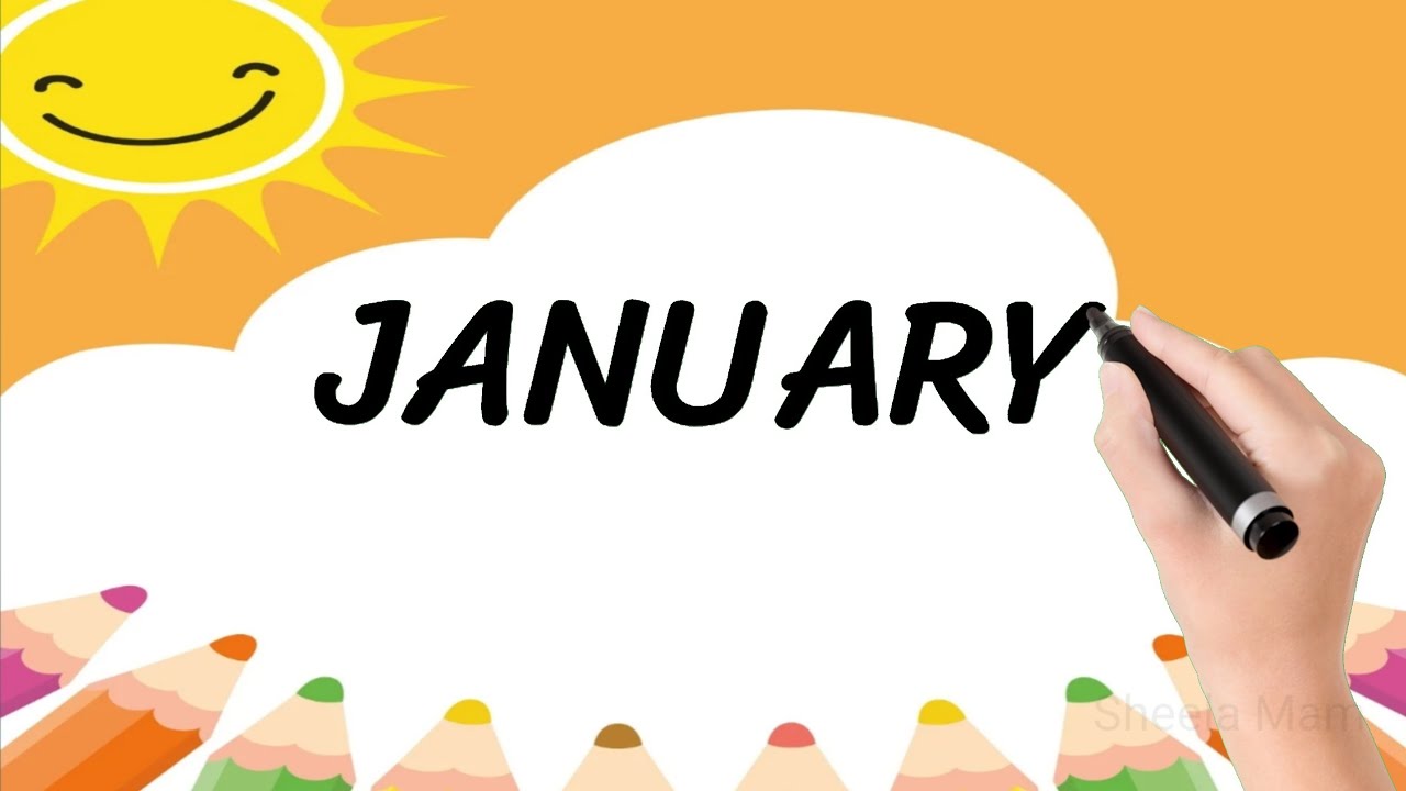 January February March Spelling | Months Name | January to December in ...