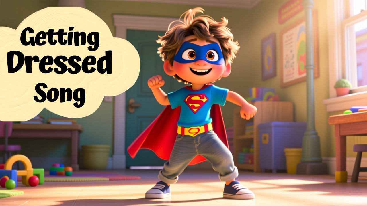 Getting Dressed Song 👚 | Fun Kids Song About Clothes – Learn How to Get ...