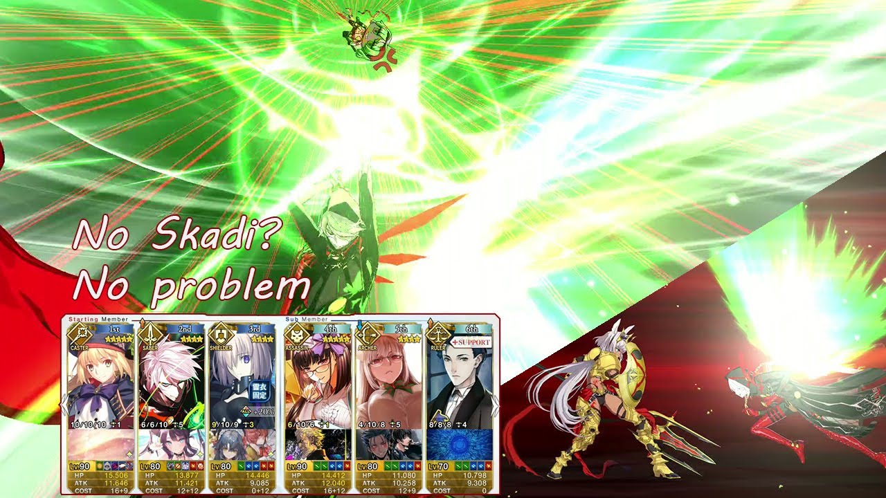 FGO [JP] Golden Caenis 3T ft. Santa Karna || LB5 Olympus - YouTube