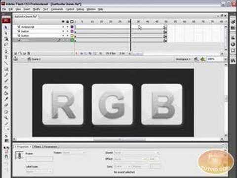 ActionScript 3.0 Linking and Using Buttons: Flash Tutorial! - YouTube