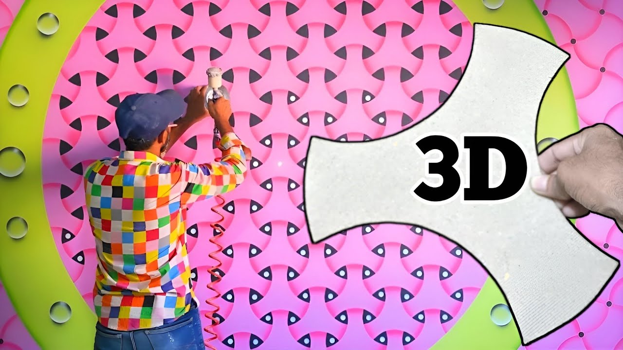 3D Painting Design | How to Create a 3D Paint Design | How To New 3D ...