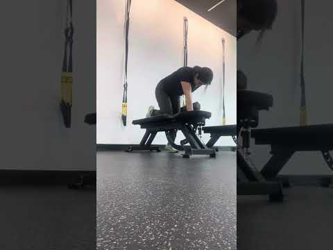 1 DB hand knee supported row-20lbs #workoutmotivation # ...