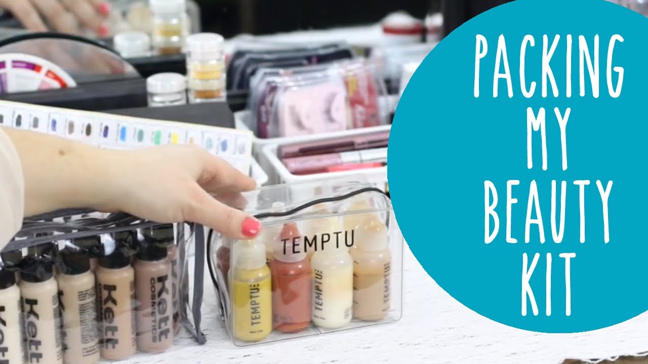 Packing for Bridal & Beauty Makeup | What's in My Makeup Kit - YouTube