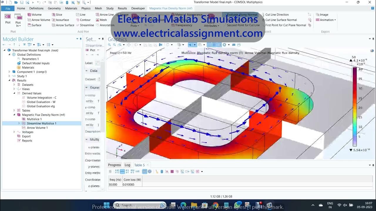 Transformer Modelling using COMSOL Multiphysics - YouTube