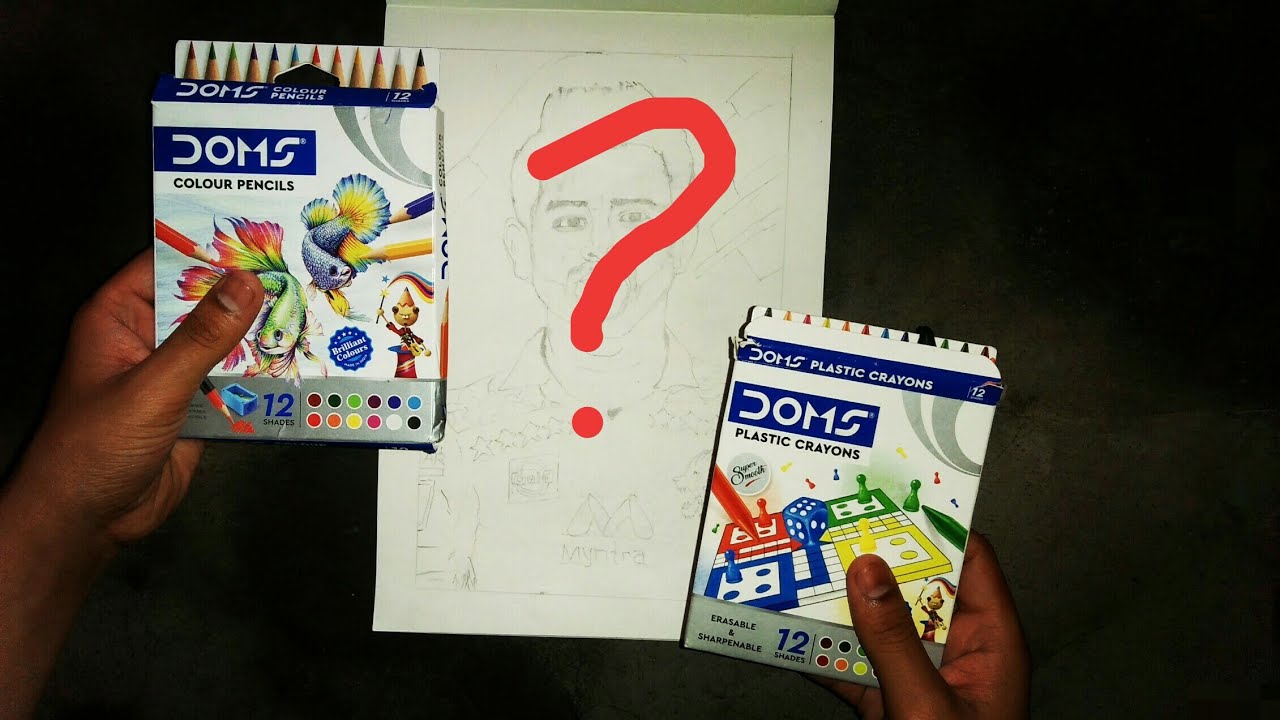 Colour pencil+ Plastic crayons=?MSD drawing - YouTube