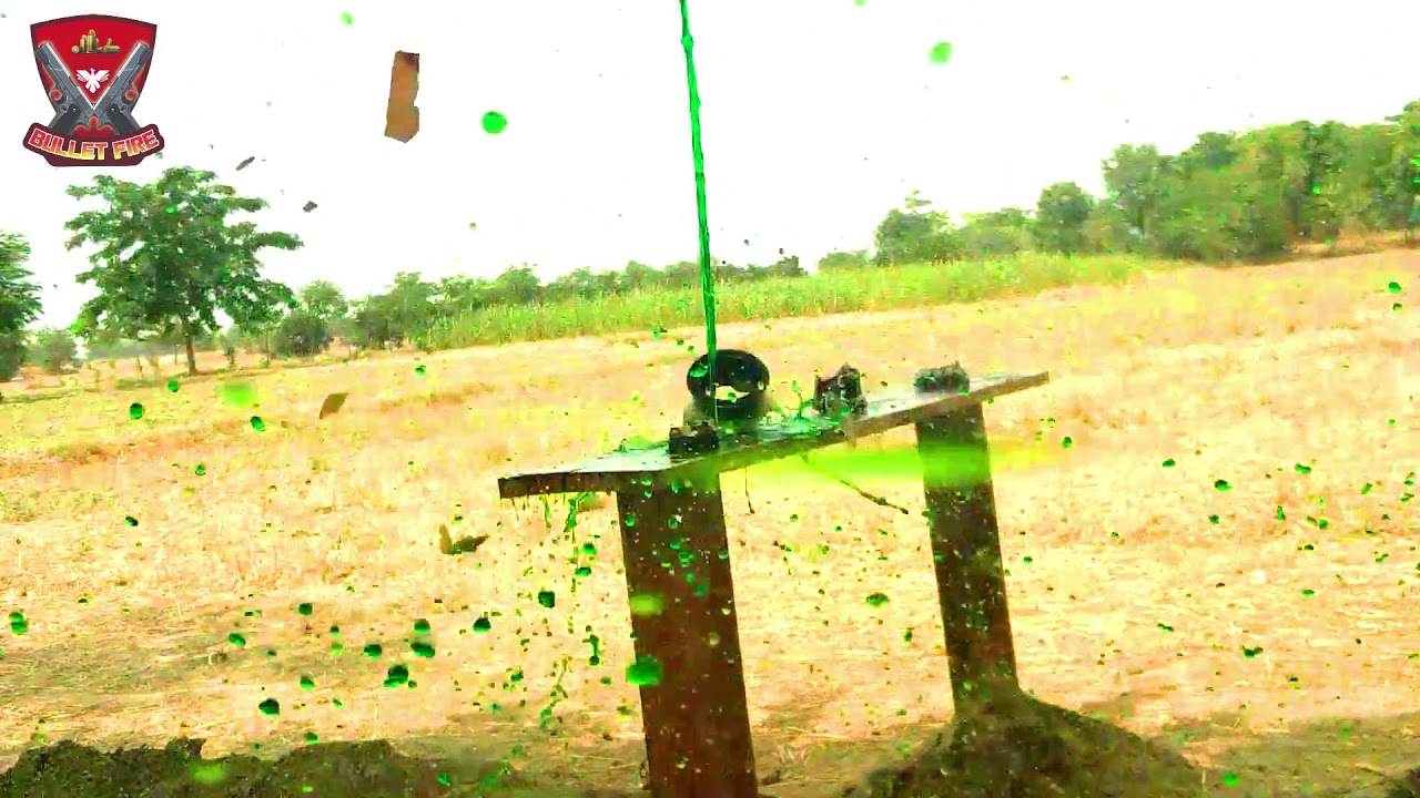Flower Pot Gun | 30 Bore | Experiment By Bullet Fire - YouTube