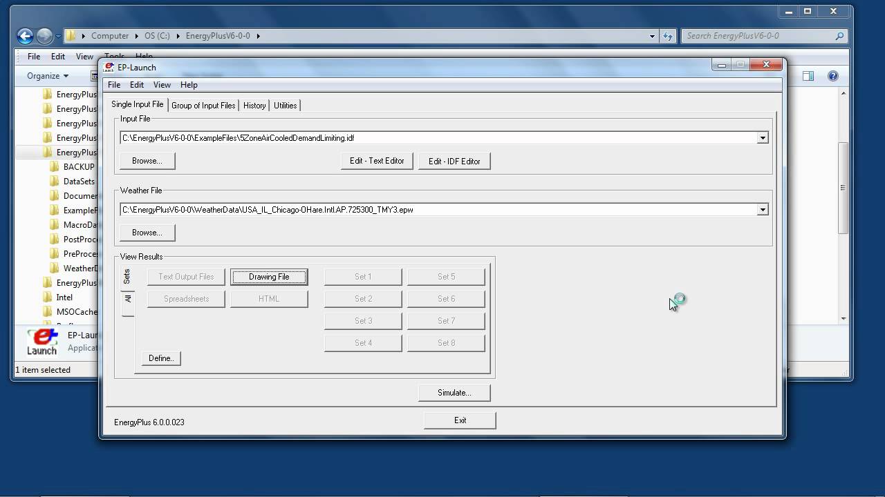 EnergyPlus EP-Launch 1 - Single Simulation - YouTube