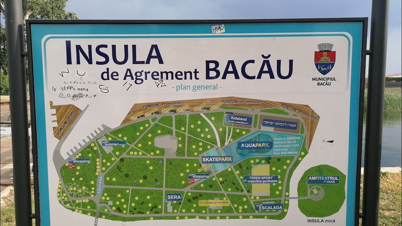 INSULA DE AGREMENT BACĂU |Plimbarea de duminica🚣🧗‍♂️🚴‍♂️👫 - YouTube