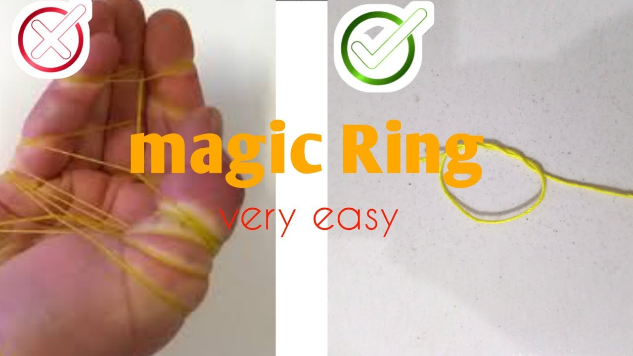 How to Crochet the Best Magic Loop and Magic ring - YouTube